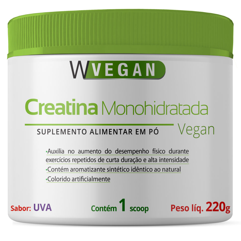 Saiba mais sobre a Creatina Vegan 220g Sabor Uva WVegan