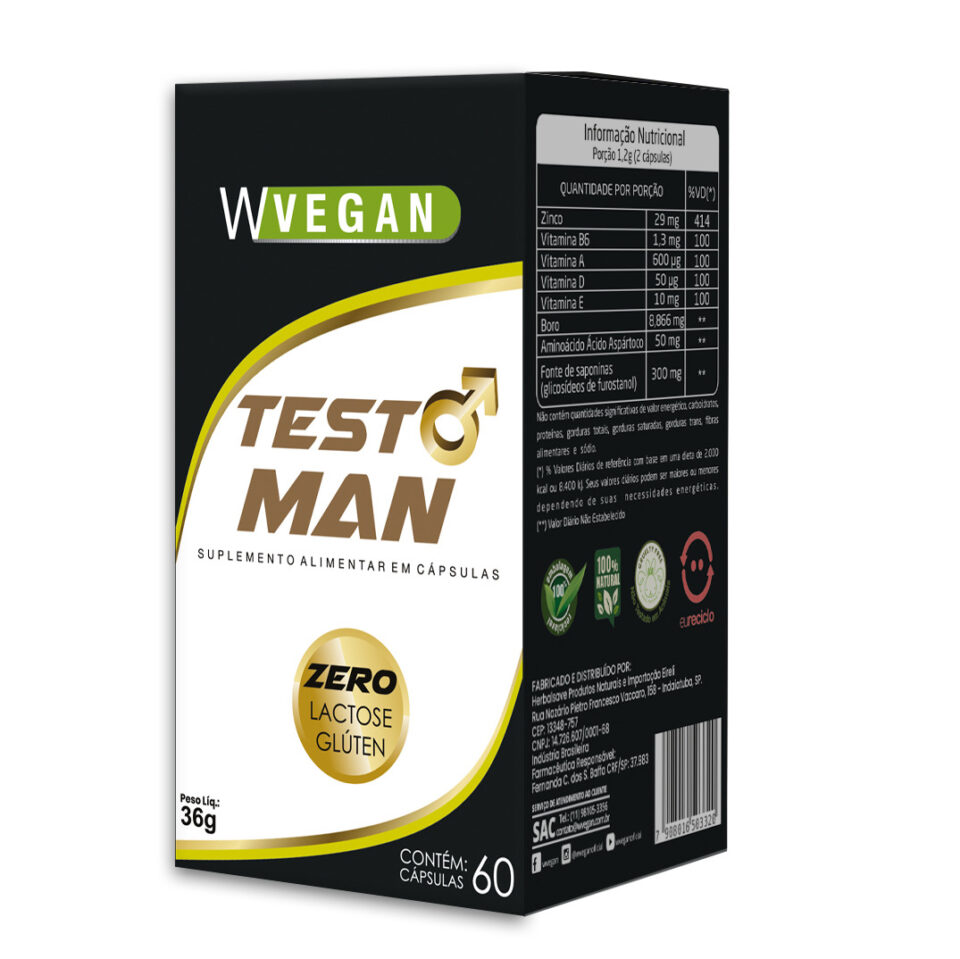 Testoman 60 capsulas Wvegan